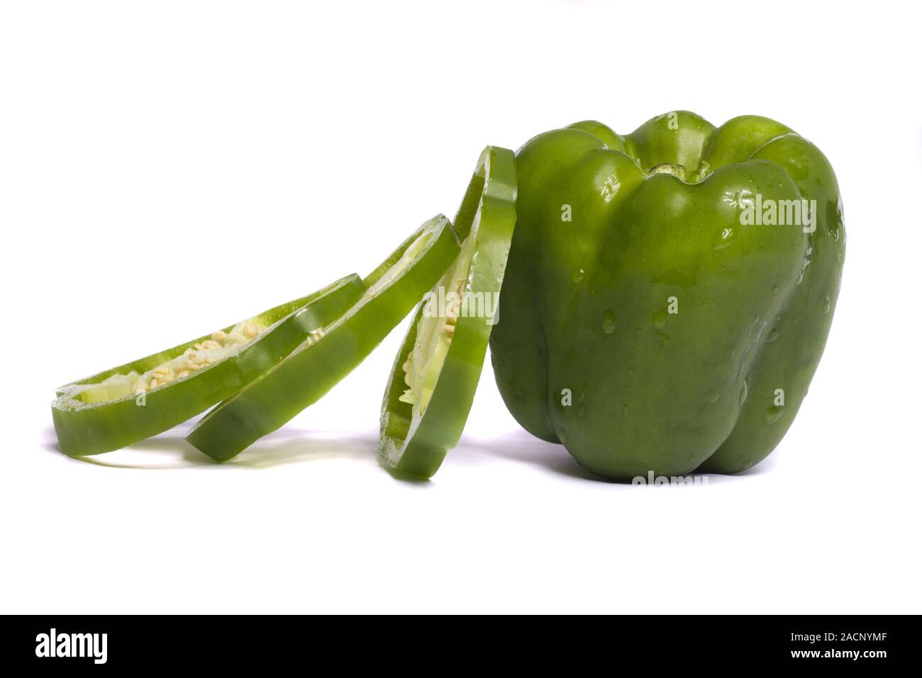 Green bell pepper Stock Photo - Alamy
