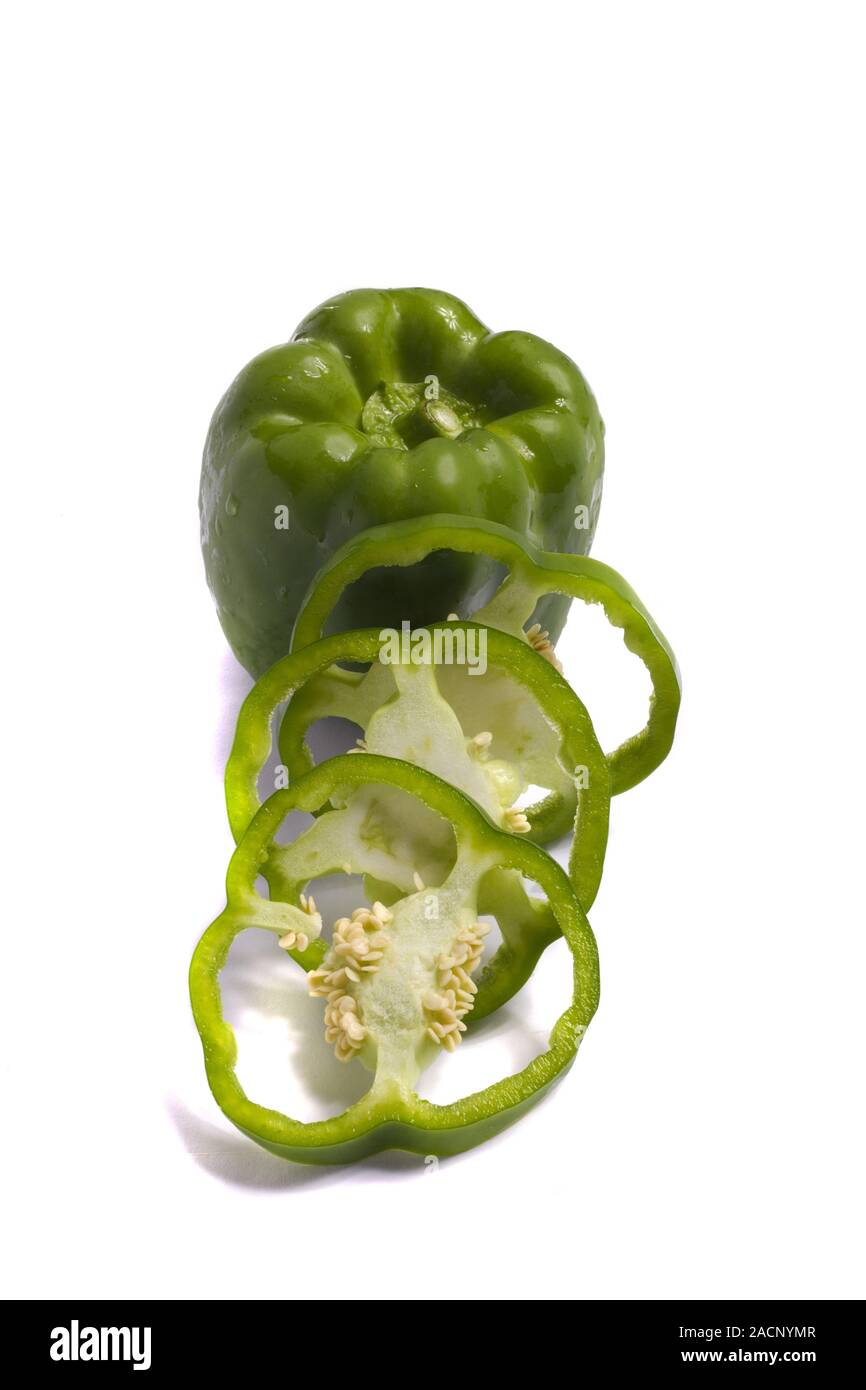 Green bell pepper Stock Photo - Alamy
