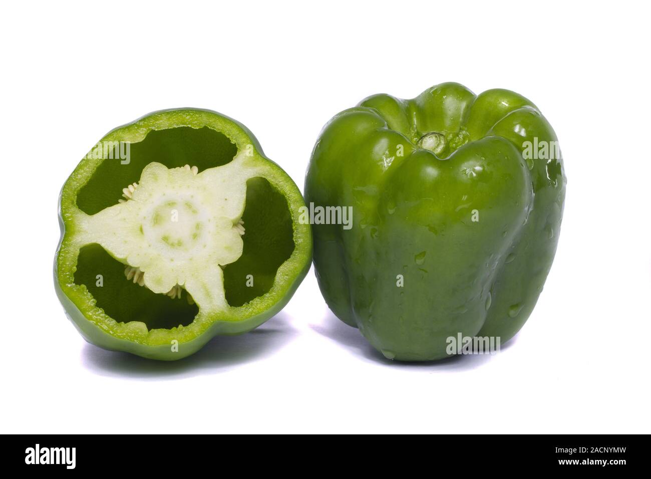 Green bell pepper Stock Photo - Alamy