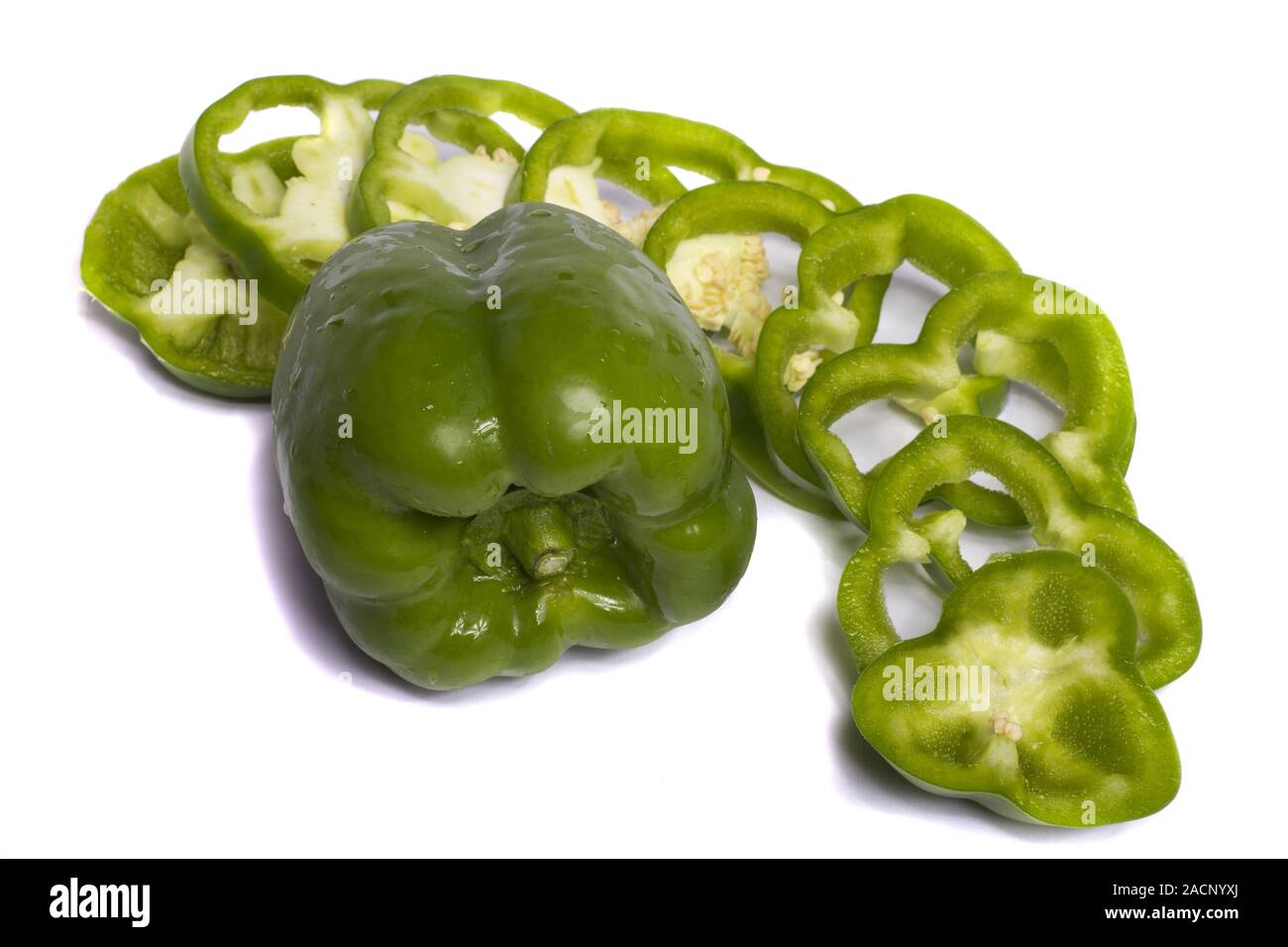 Green bell pepper Stock Photo - Alamy