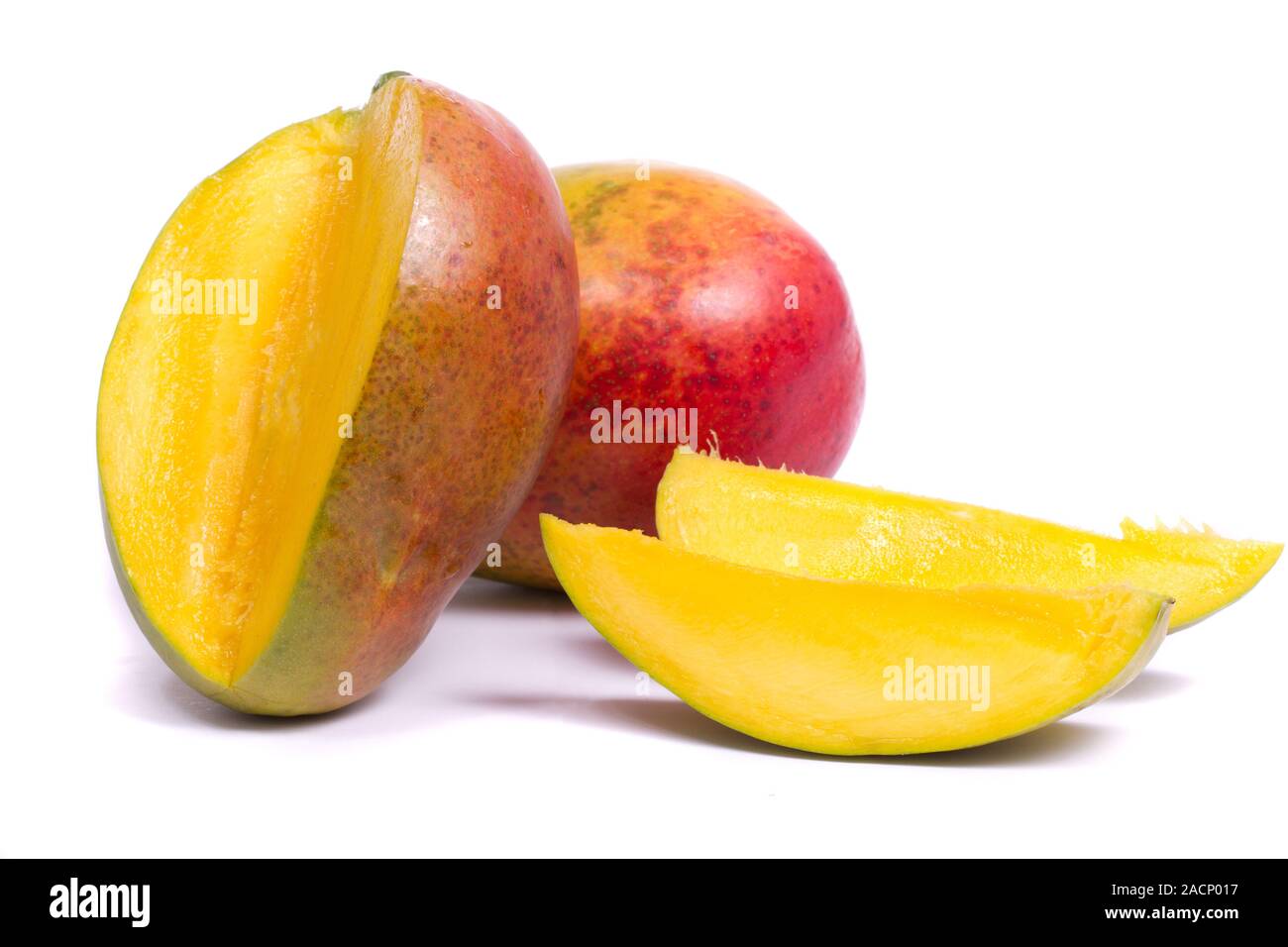Fresh mango fruits green Cut Out Stock Images & Pictures - Alamy