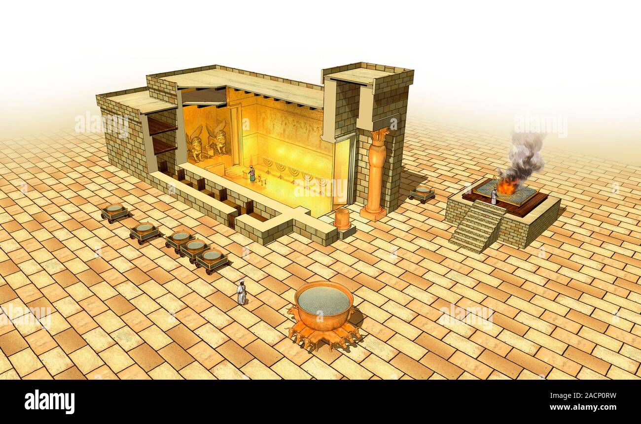 Solomon's Temple, computer artwork. Solomon's Temple, also known as the ...