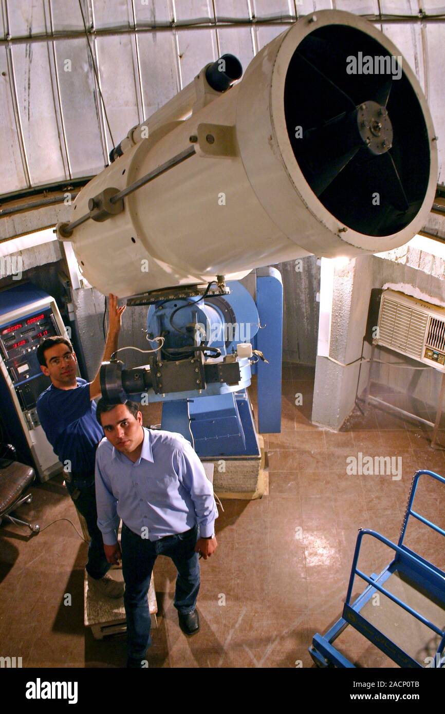 Biruni Observatory 20-inch telescope. Astronomers with the 20-inch (50 ...