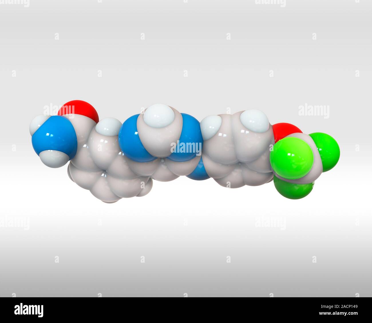 GNF-2 kinase inhibitor, molecular model. GNF-2 is used to help anti ...