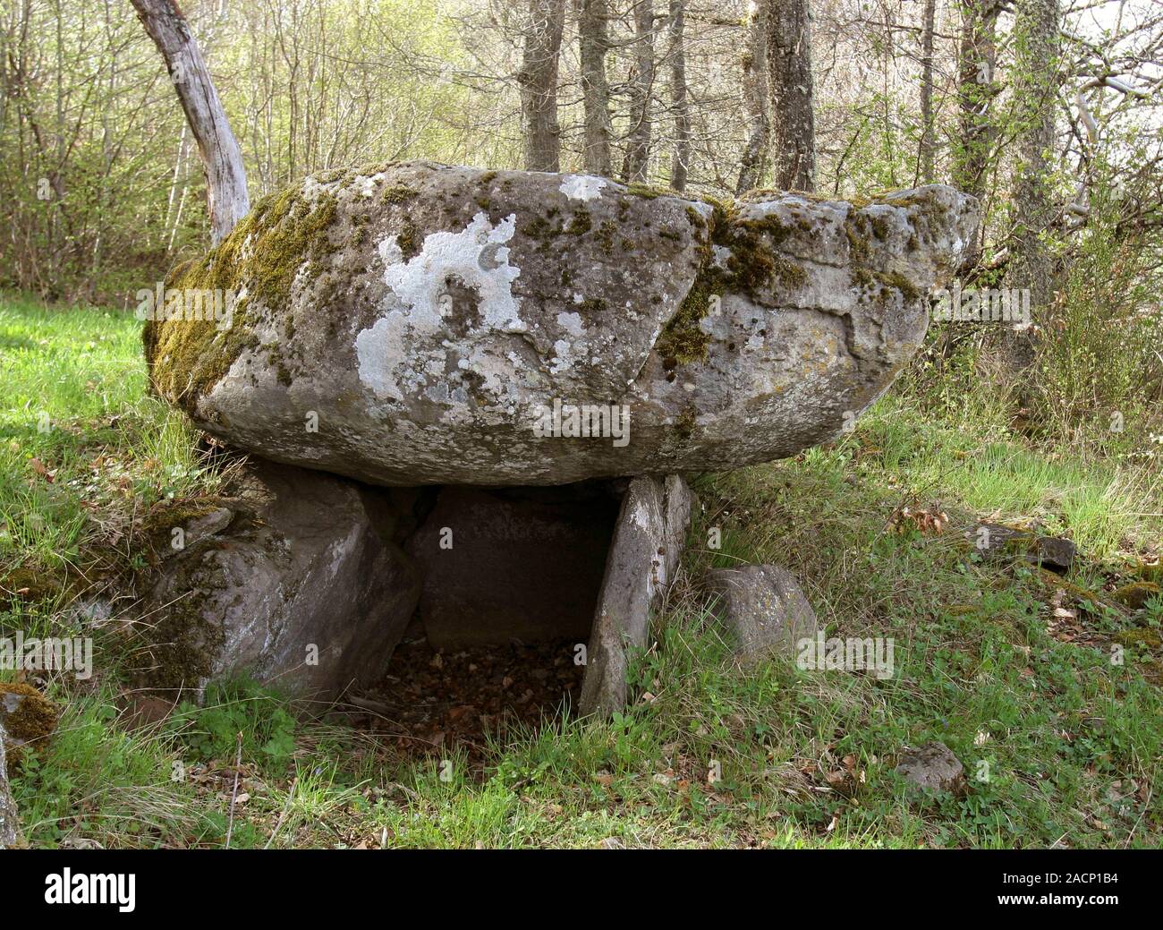 Dolmen. This structure, which was once a neolithic burial chamber ...