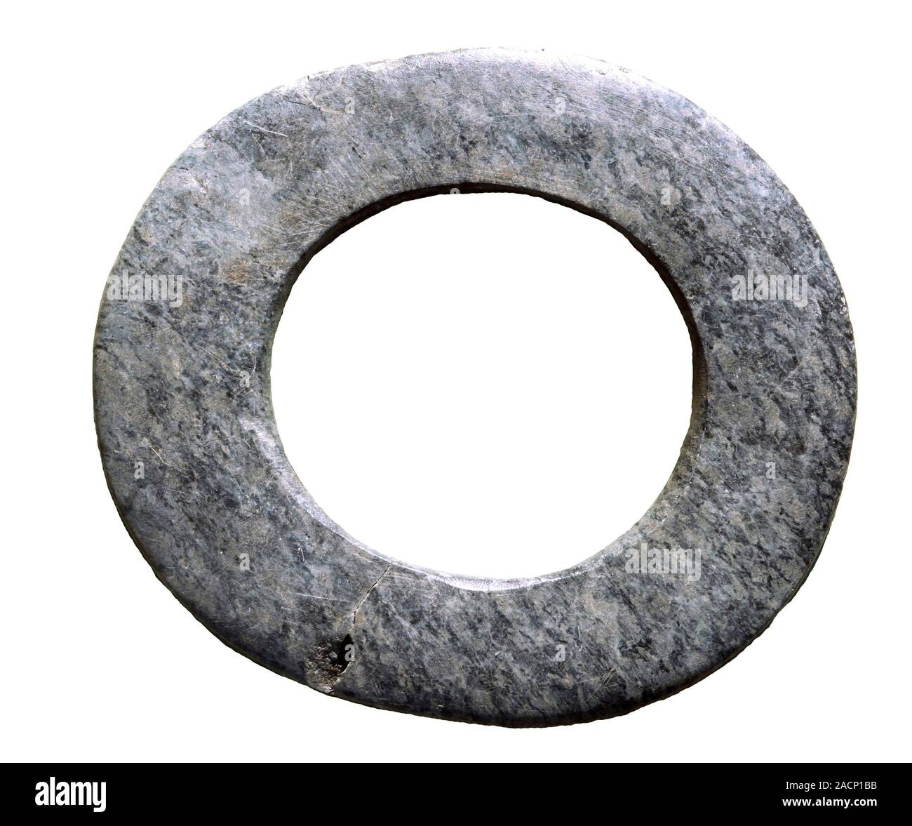 Neolithic (stone-age) carved stone ring Stock Photo - Alamy