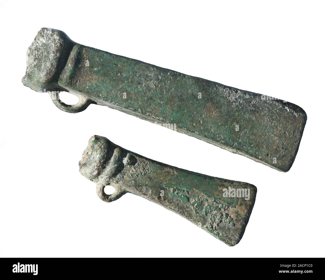 Bronze-age axe heads Stock Photo - Alamy