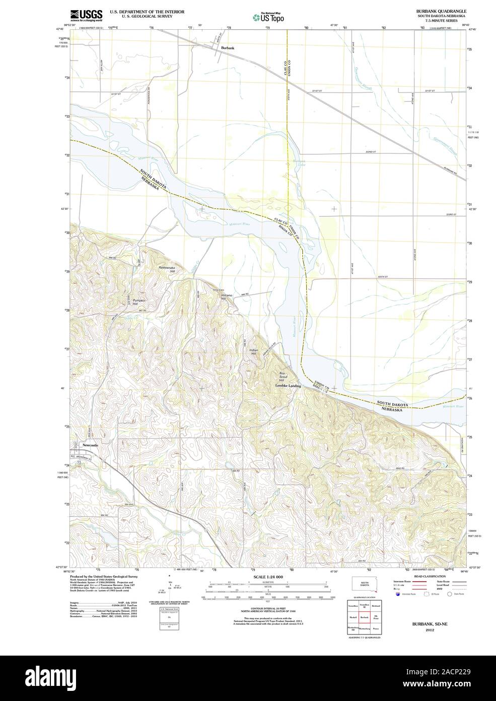 Map of burbank Cut Out Stock Images & Pictures - Alamy