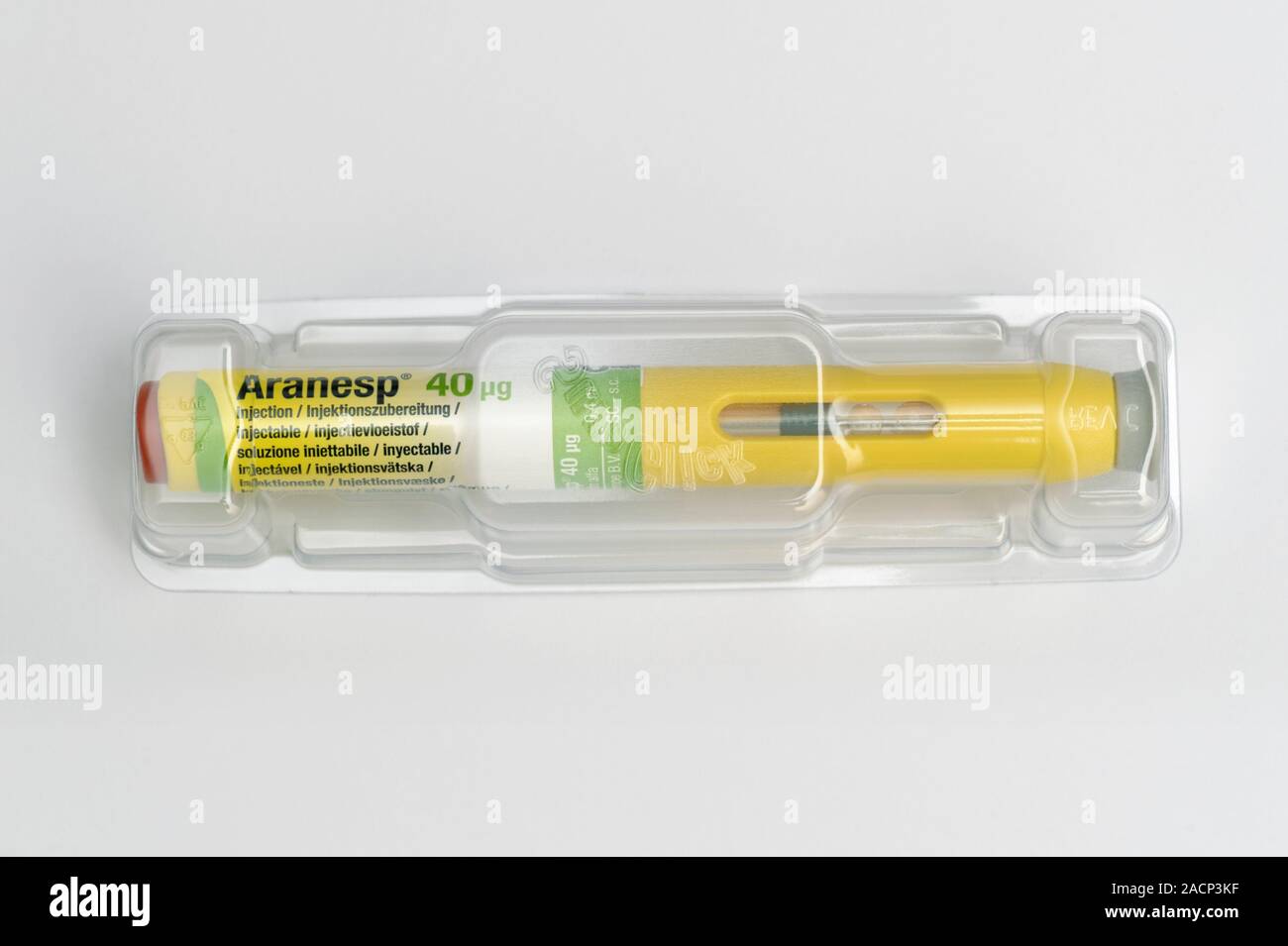 Not for use in Television Injection pen containing the drug Aranesp ...