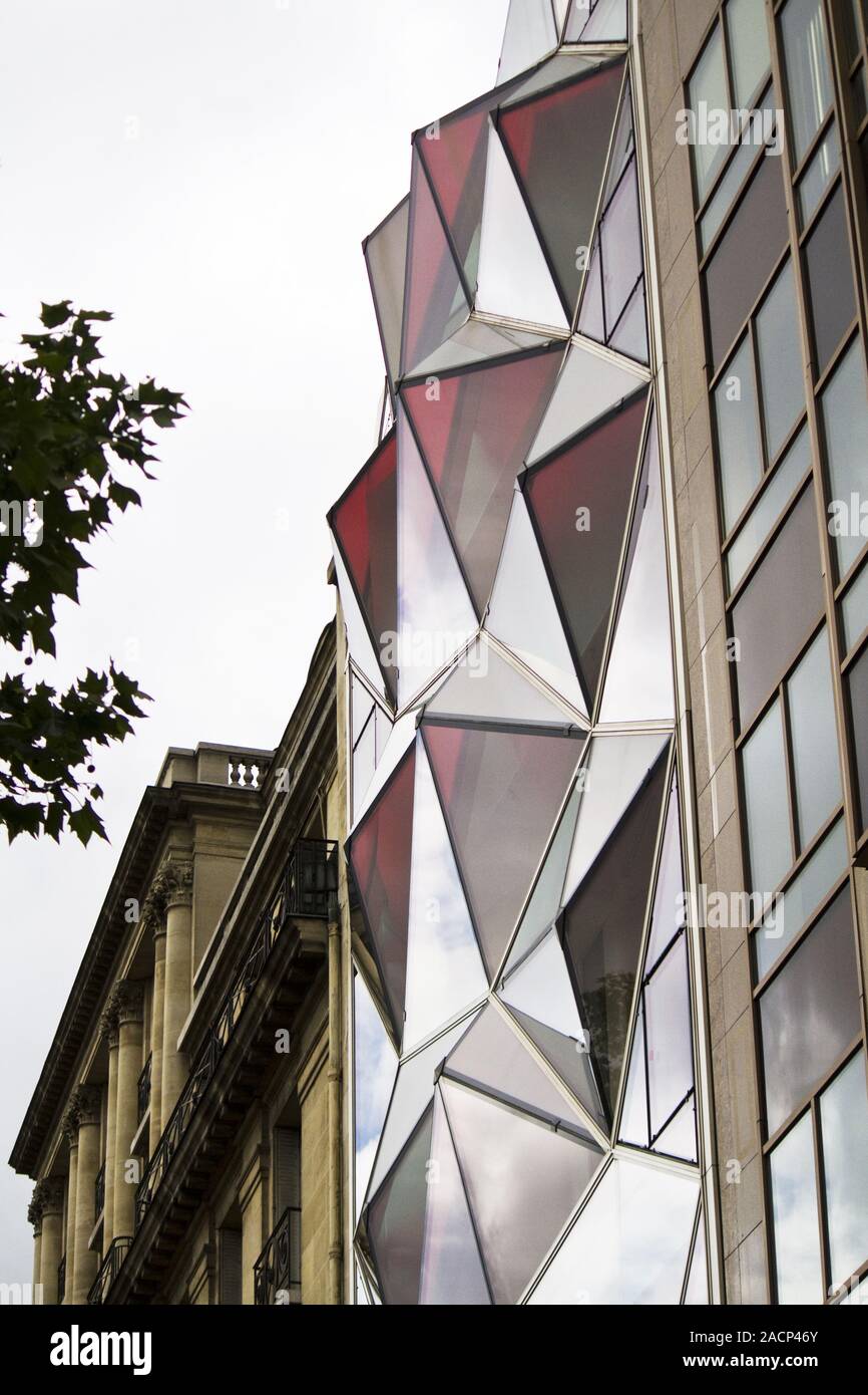 red glass windows Stock Photo - Alamy