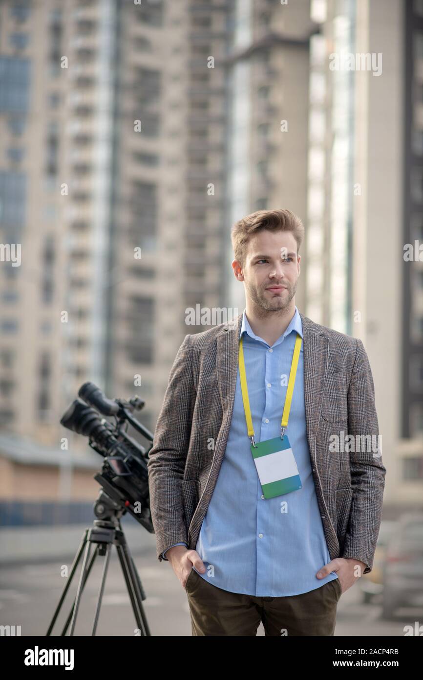 Bearded operator hi-res stock photography and images - Alamy