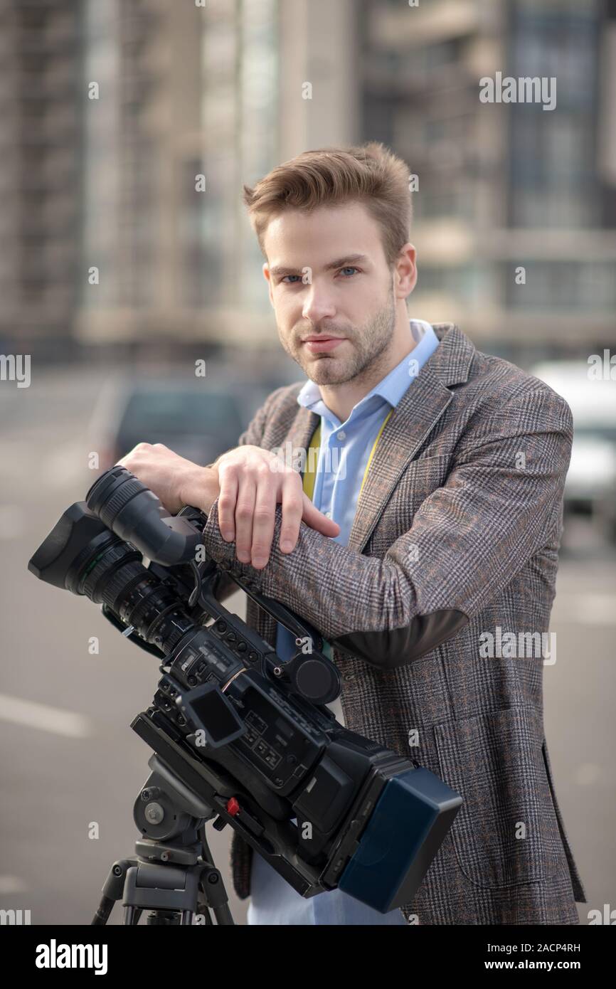 Bearded operator hi-res stock photography and images - Alamy