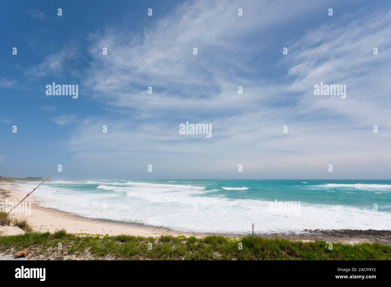 Approach of Hurricane Irene. Cirrus clouds marking the approach of ...