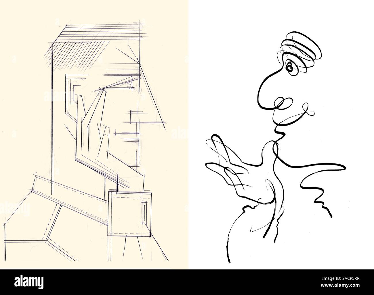 Personality types, caricature artwork. These caricatures exaggerate ...