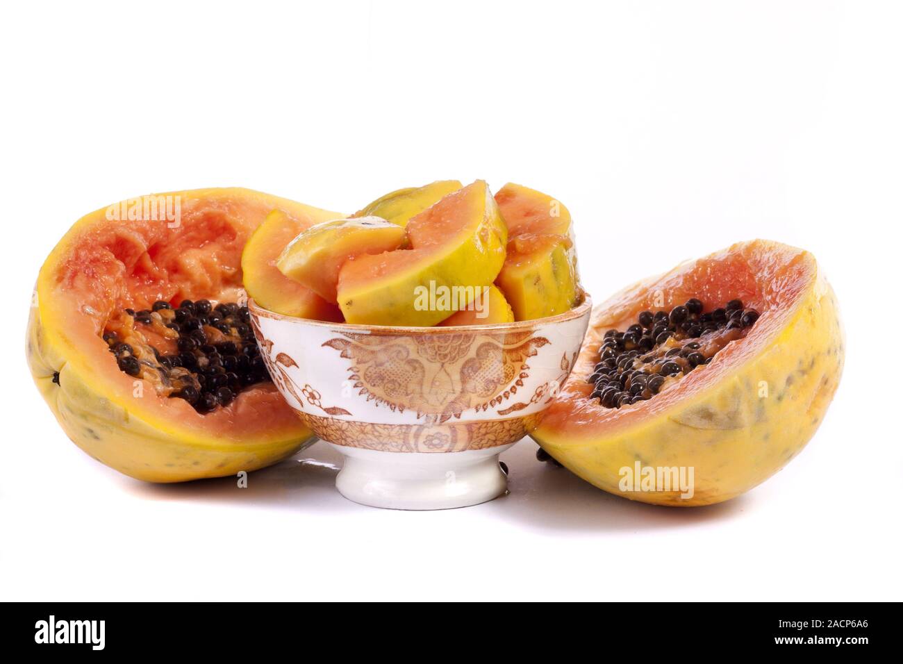 papaya fruit sliced Stock Photo - Alamy