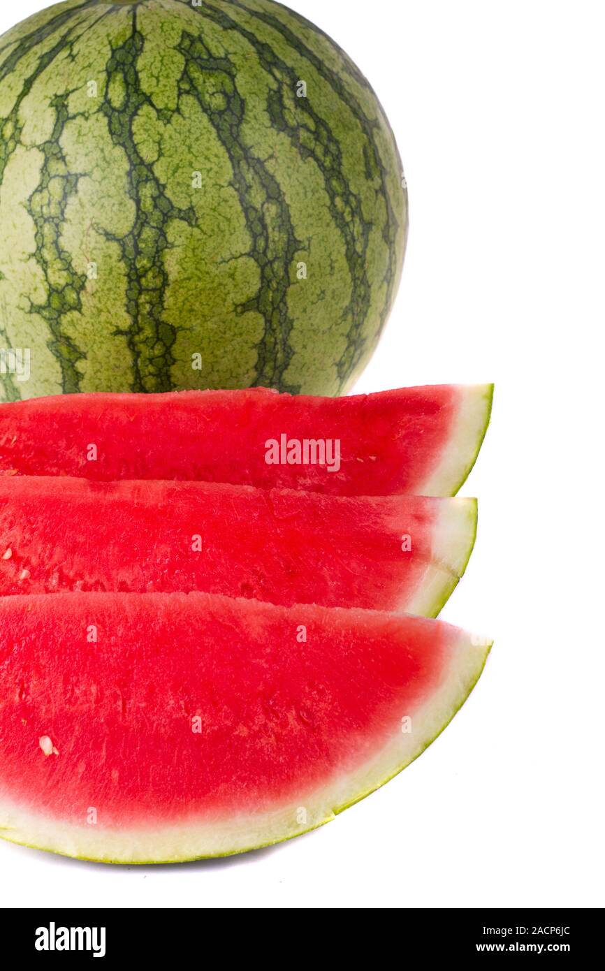 watermelon on white Stock Photo - Alamy