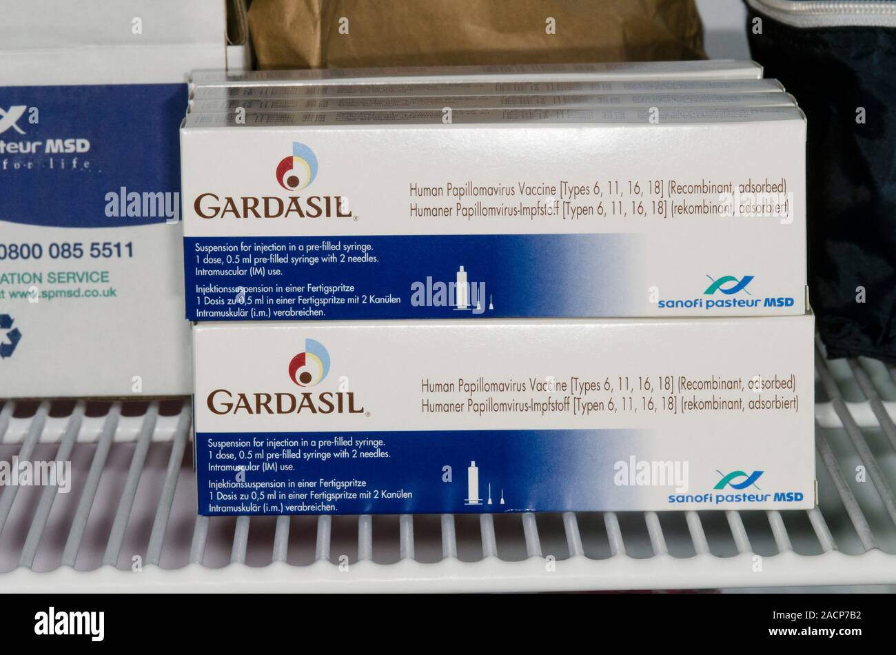 Gardasil vaccine packets. Gardasil was the world's first commercially ...