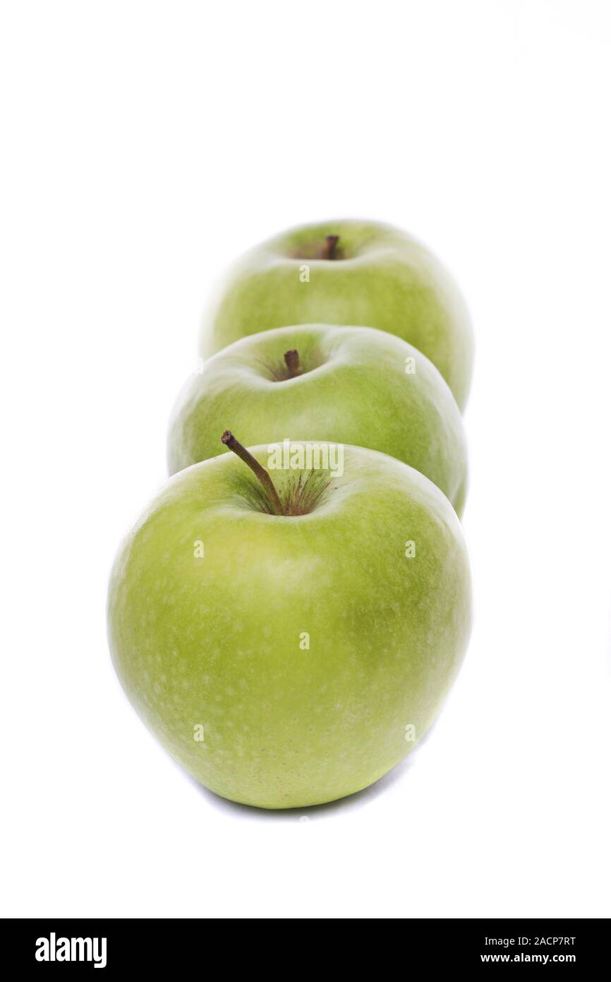 Green apples Cut Out Stock Images & Pictures - Alamy