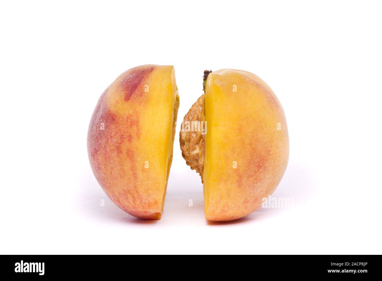 Half peach hi-res stock photography and images - Alamy