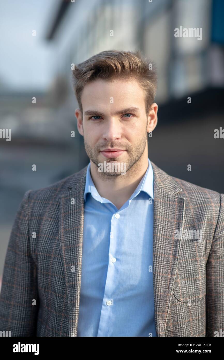 Serious man going in hi-res stock photography and images - Alamy