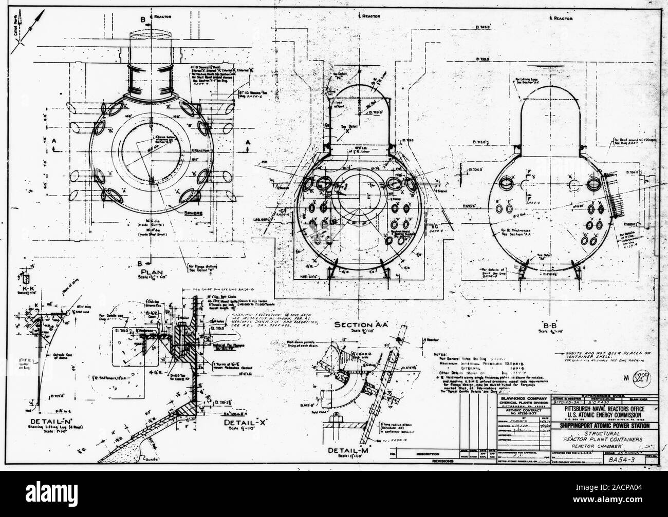 Nuclear power plant components. Technical diagram of components of the ...