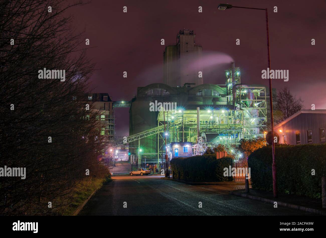 ADM rapeseed processing plant, Erith, London. The plant produces oils ...