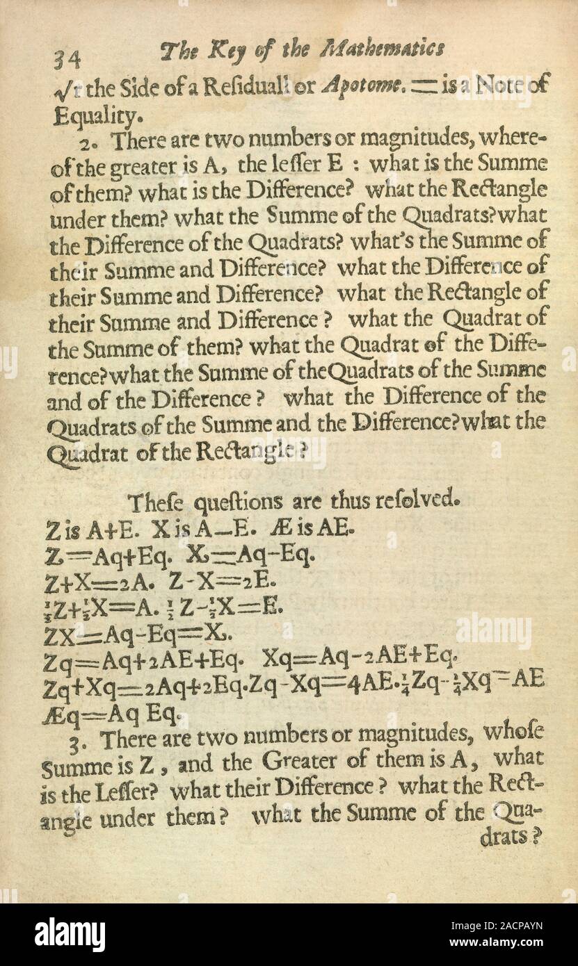 The Key to Mathematics. This work, known in Latin as 'Clavis ...