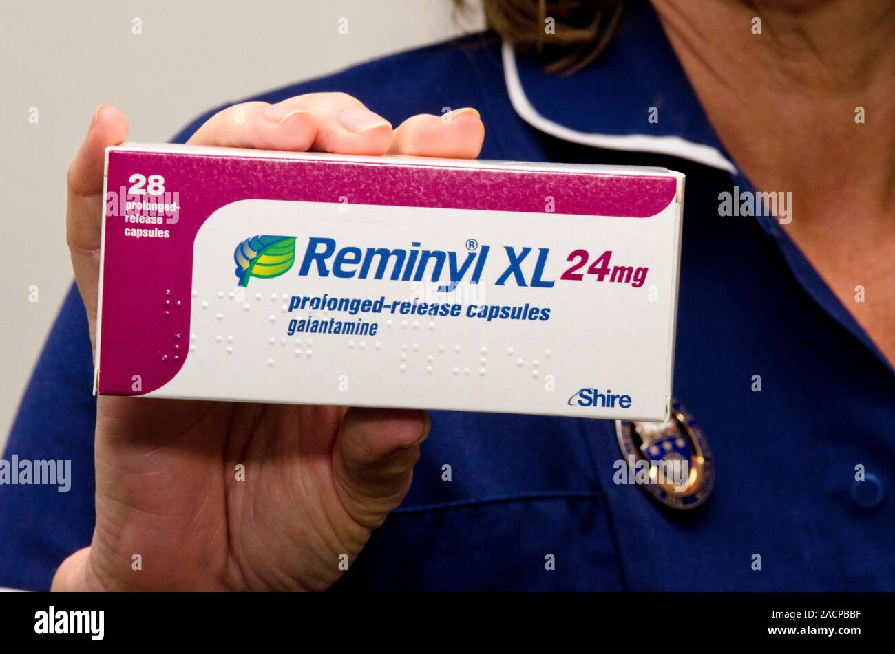 Pack of Reminyl XL (Galantamine) capsules, an acetylcholinesterase ...