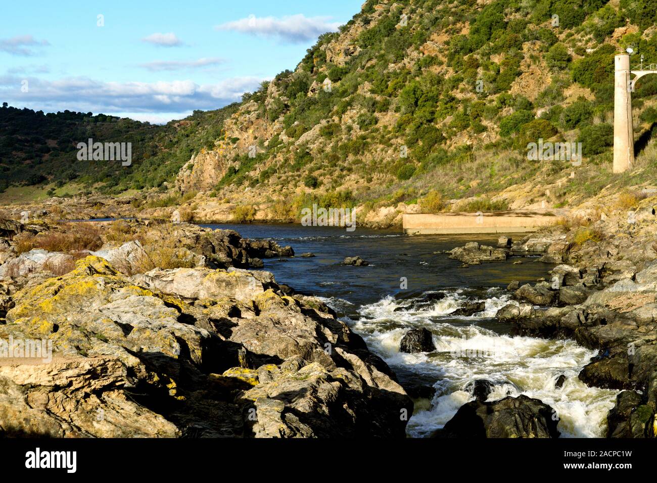 beautiful river landscape Stock Photo - Alamy