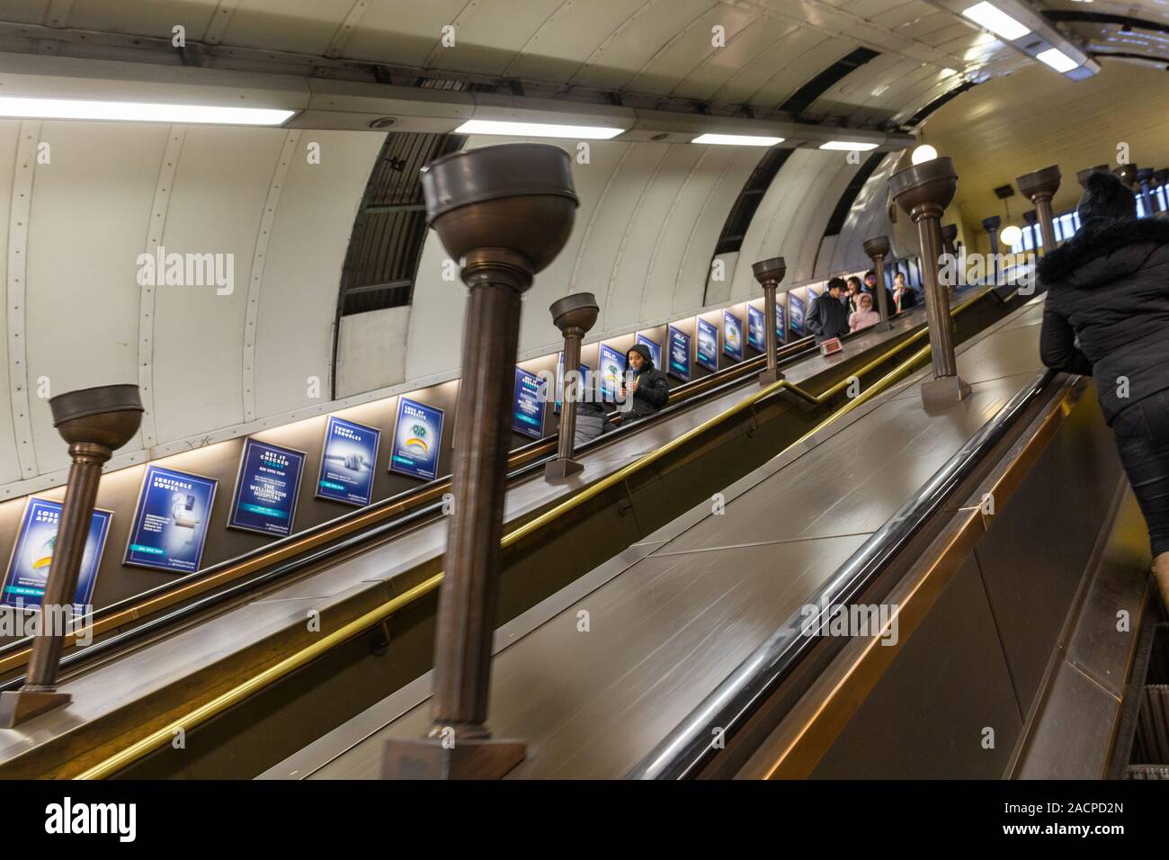 TFL Underground escalators at Bond Street Stock Photo - Alamy