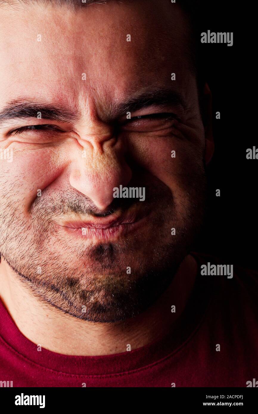 male man holding breath Stock Photo - Alamy