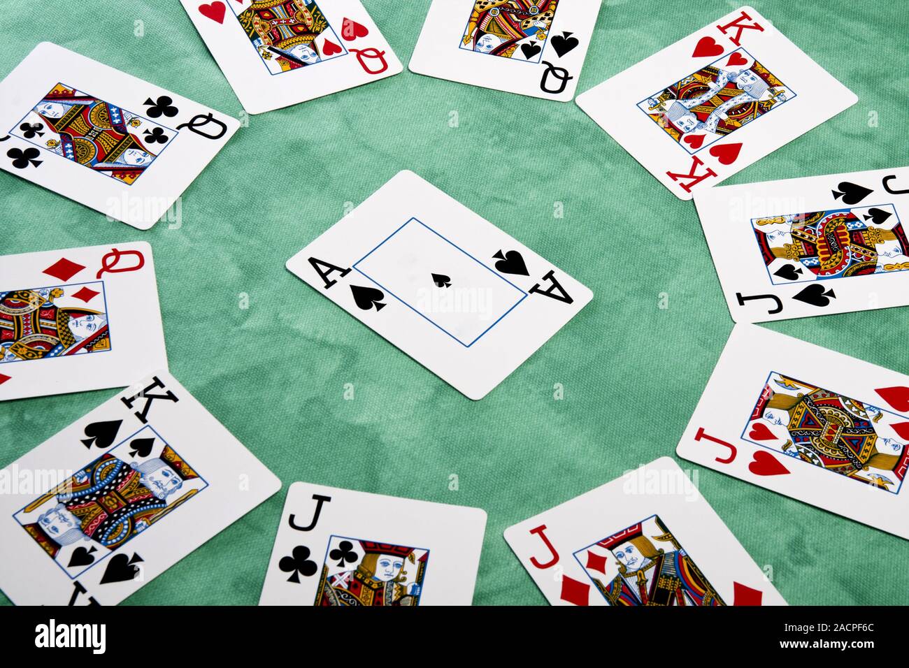 circle of cards Stock Photo - Alamy