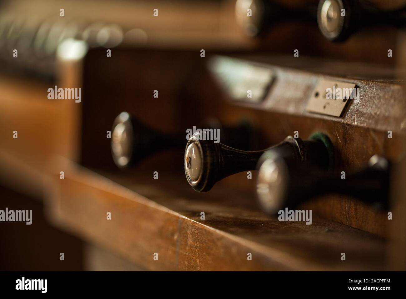 Organ register hi-res stock photography and images - Alamy