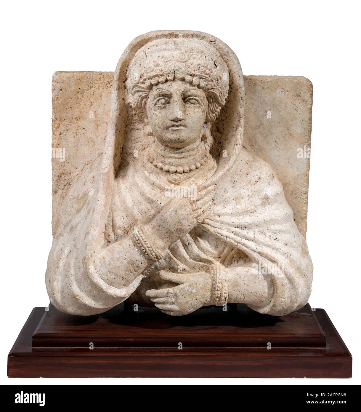 A Palmyrene stone bust of a woman Roman period 1-2 century CE Stock ...