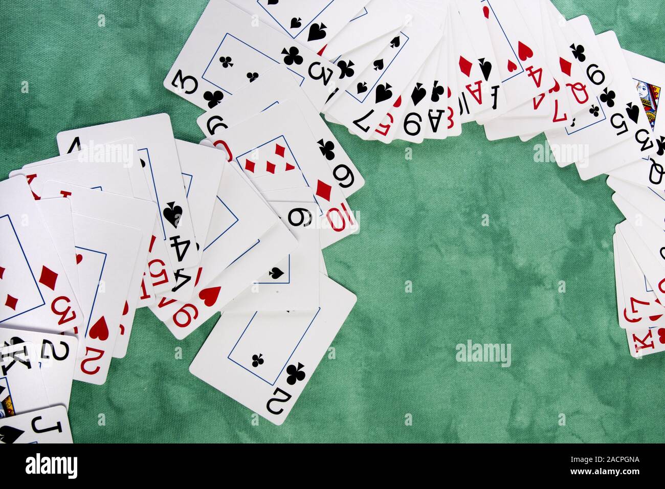 spreading of cards Stock Photo - Alamy