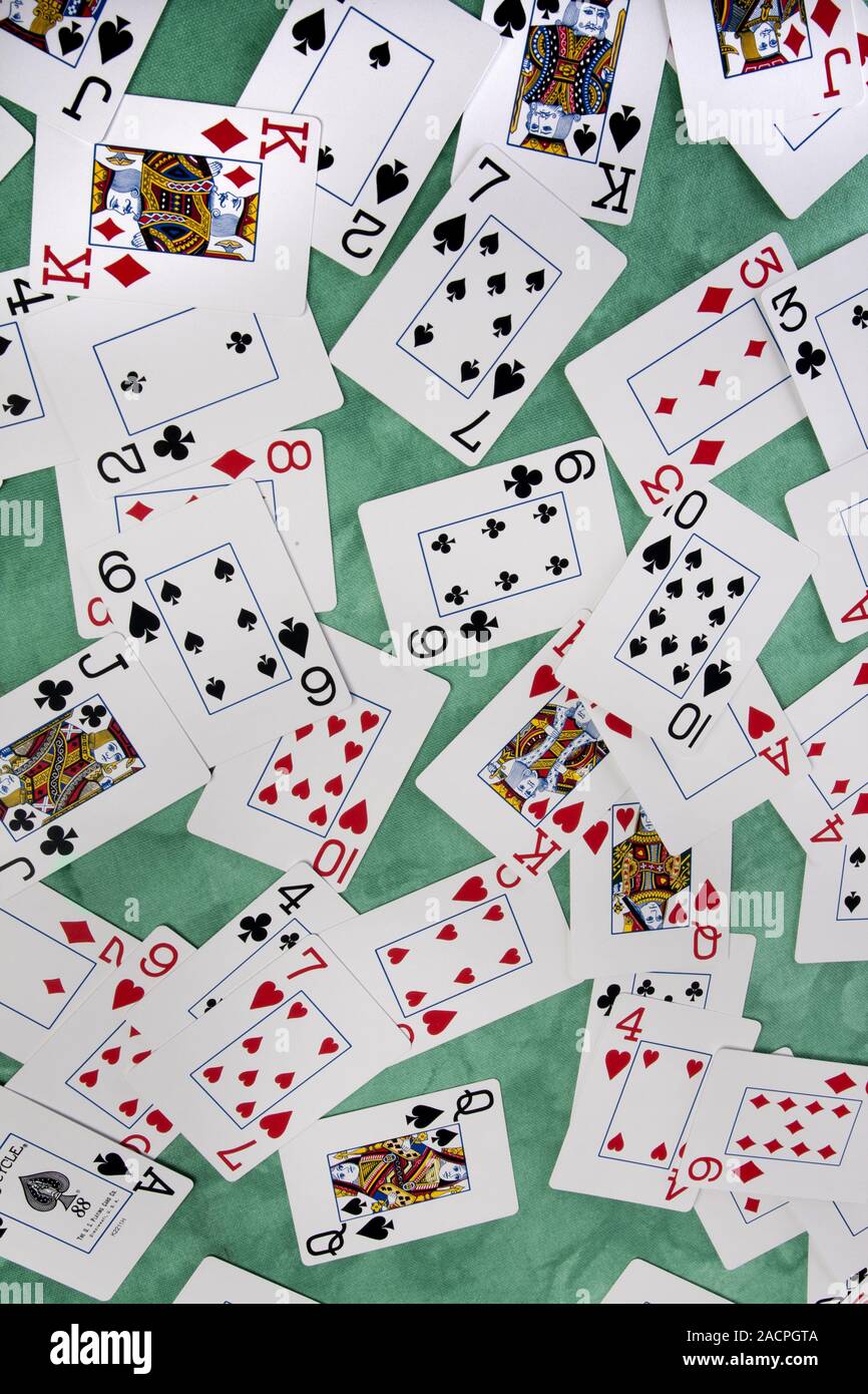 spreading of cards Stock Photo - Alamy