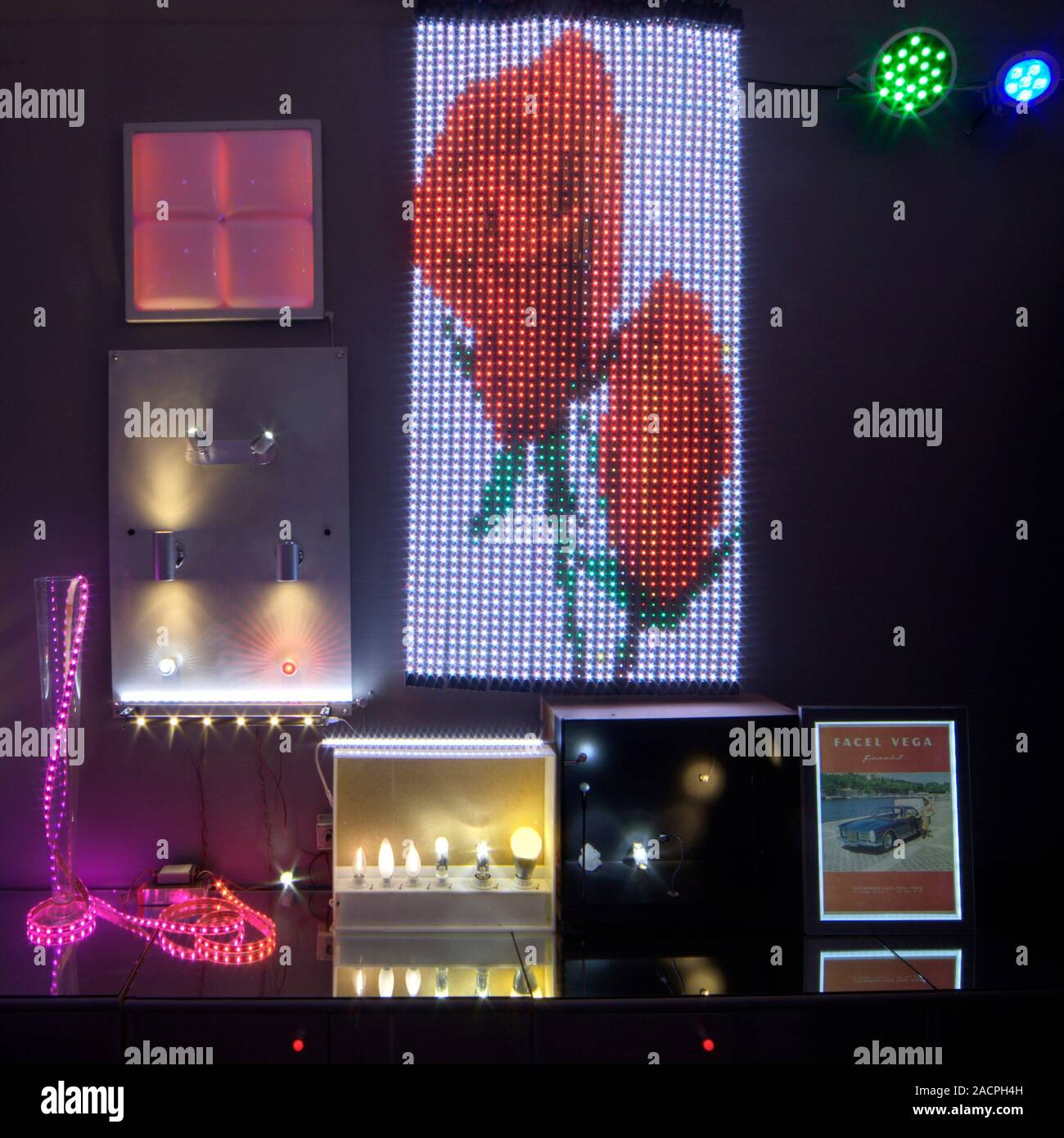 Liquid-cooled LED bulb technology. Displays formed from light-emitting ...