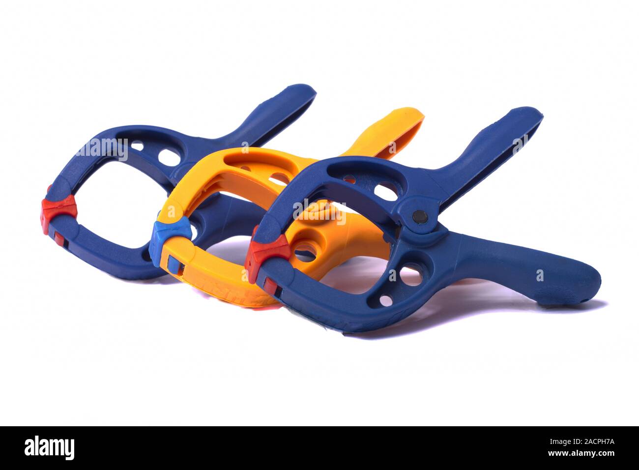 Laundry clamps Cut Out Stock Images & Pictures - Alamy