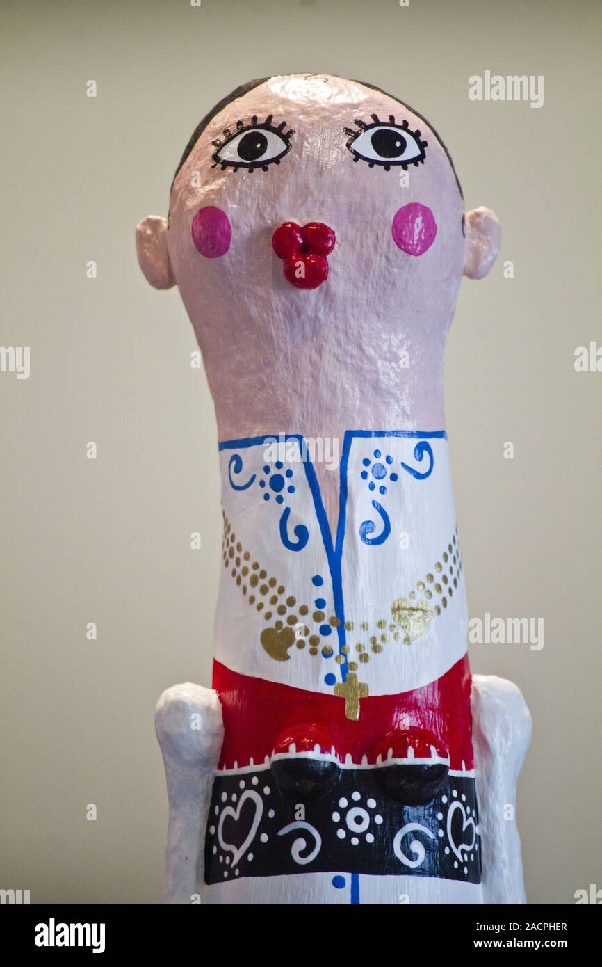 cute handmade painted doll Stock Photo - Alamy
