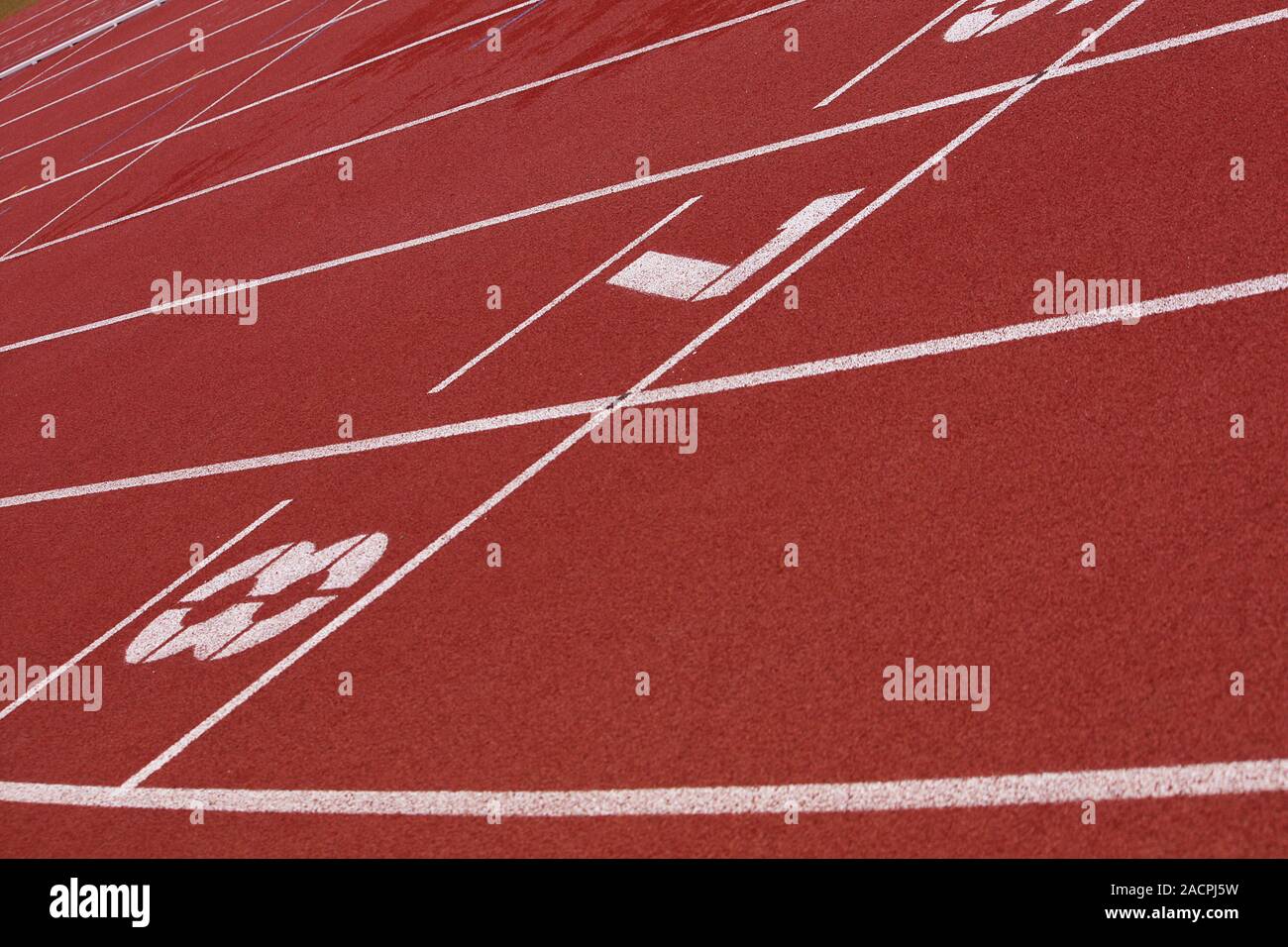 Athletic running track Stock Photo - Alamy