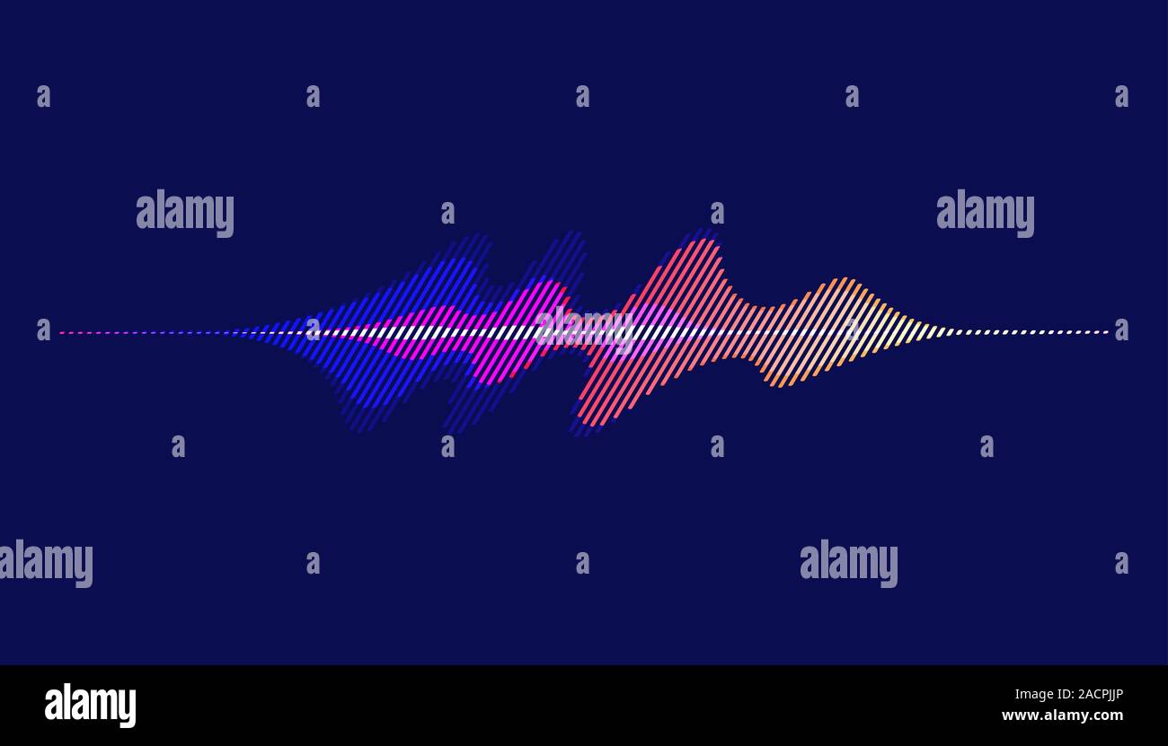 Sound waves. Motion sound wave abstract background Stock Vector Image ...