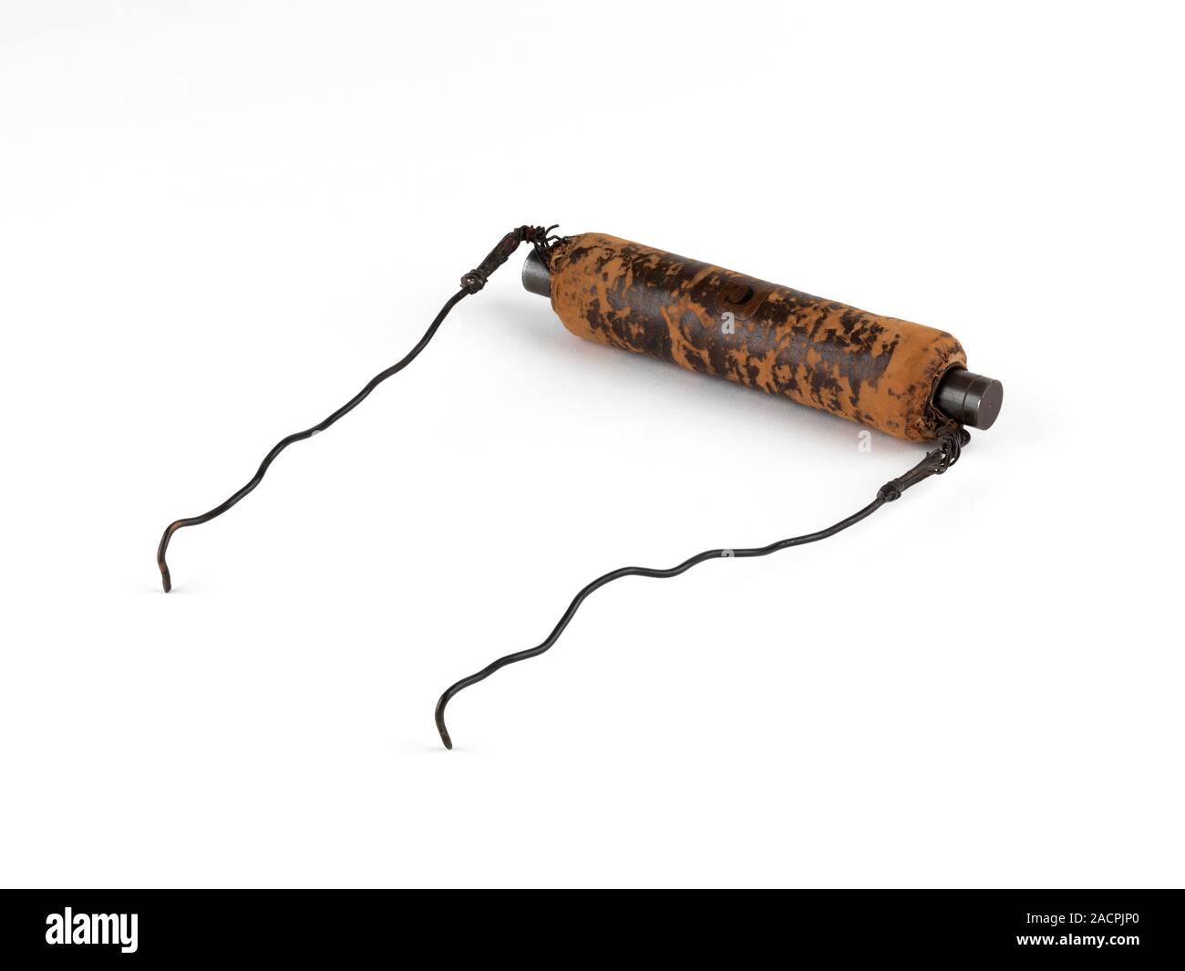 Faraday's generating coil. This was made by Michael Faraday in 1831 ...