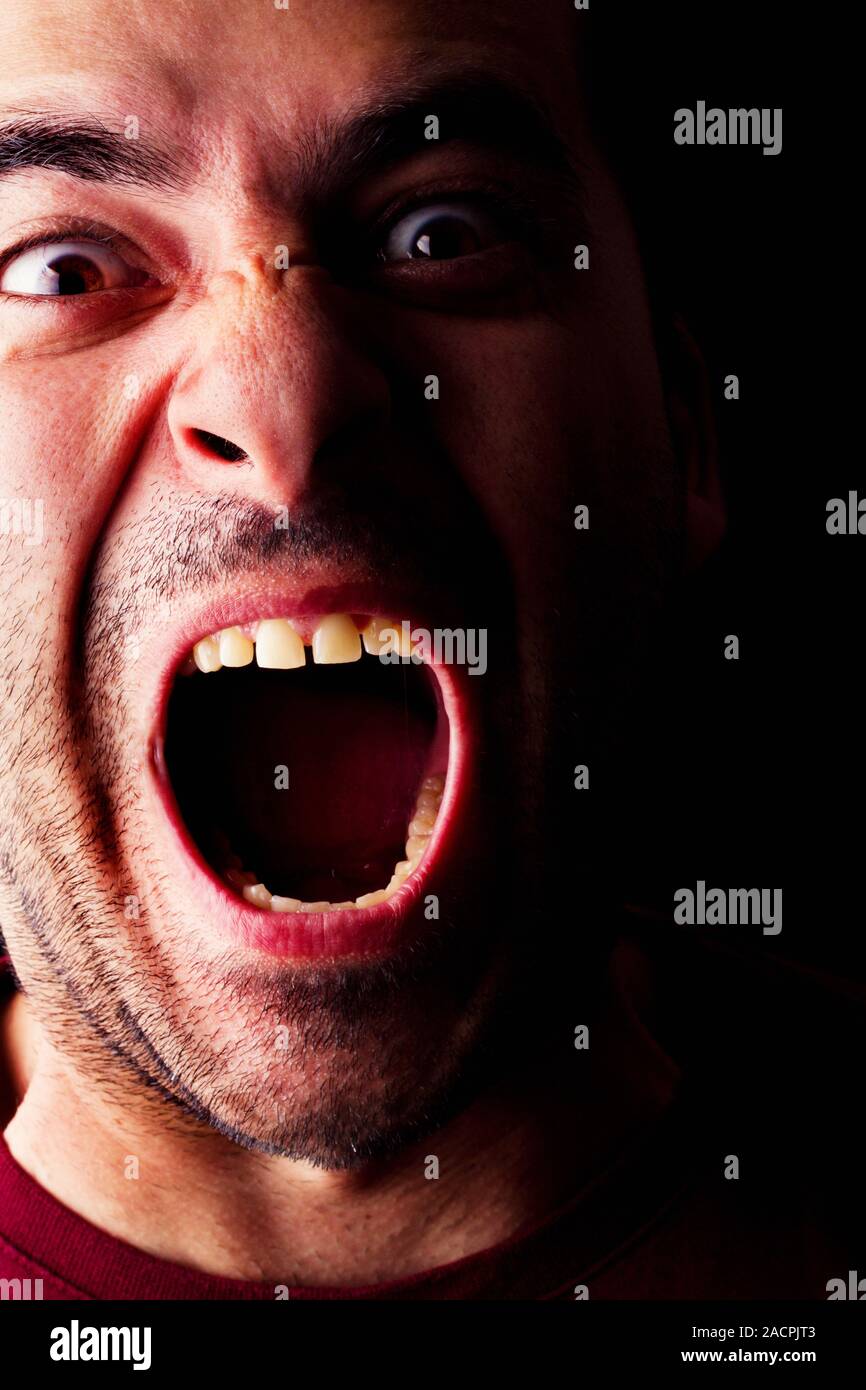 mad male man Stock Photo - Alamy