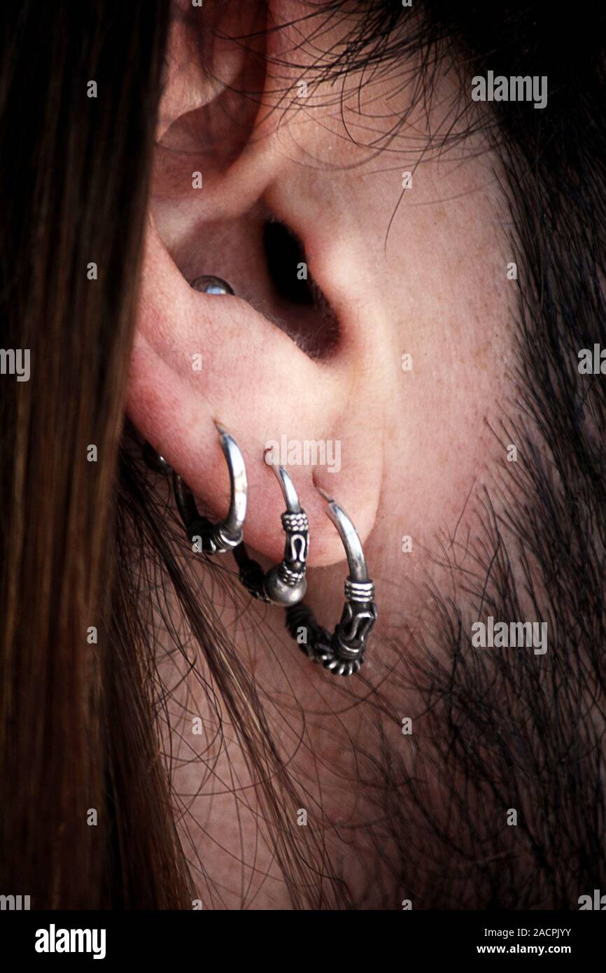 Earring ear rings hi-res stock photography and images - Alamy