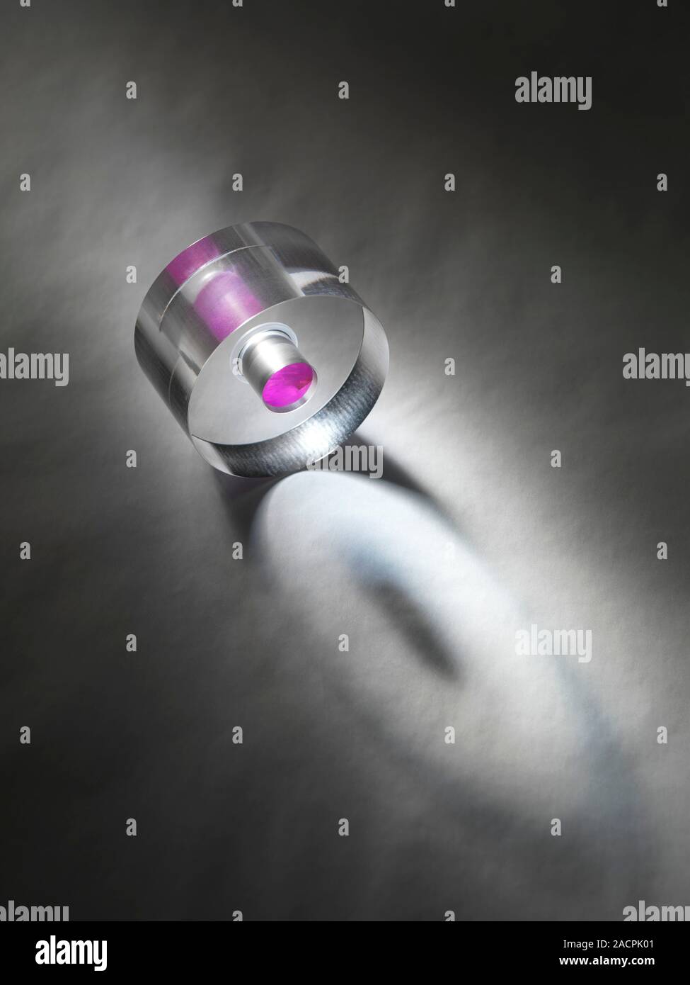 Room-temperature solid-state maser. Core of the first ever room ...