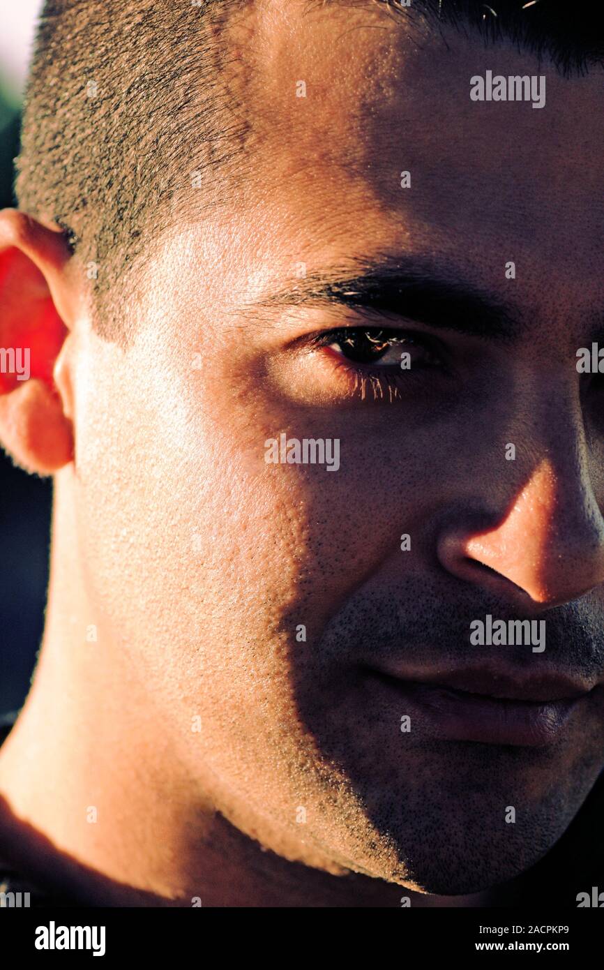 Shadow on face Stock Photo - Alamy