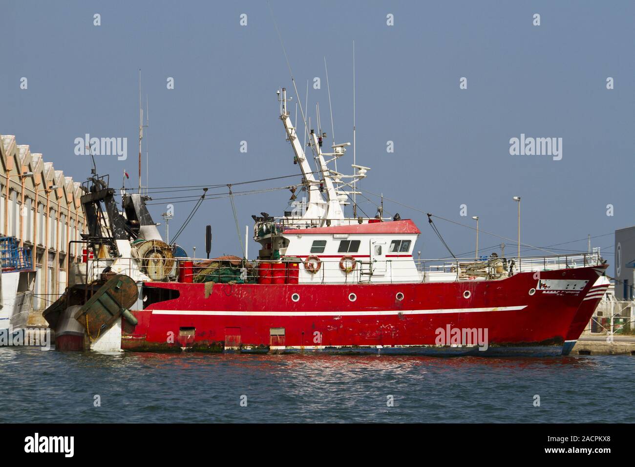 Fishing boat red fish hi-res stock photography and images - Alamy