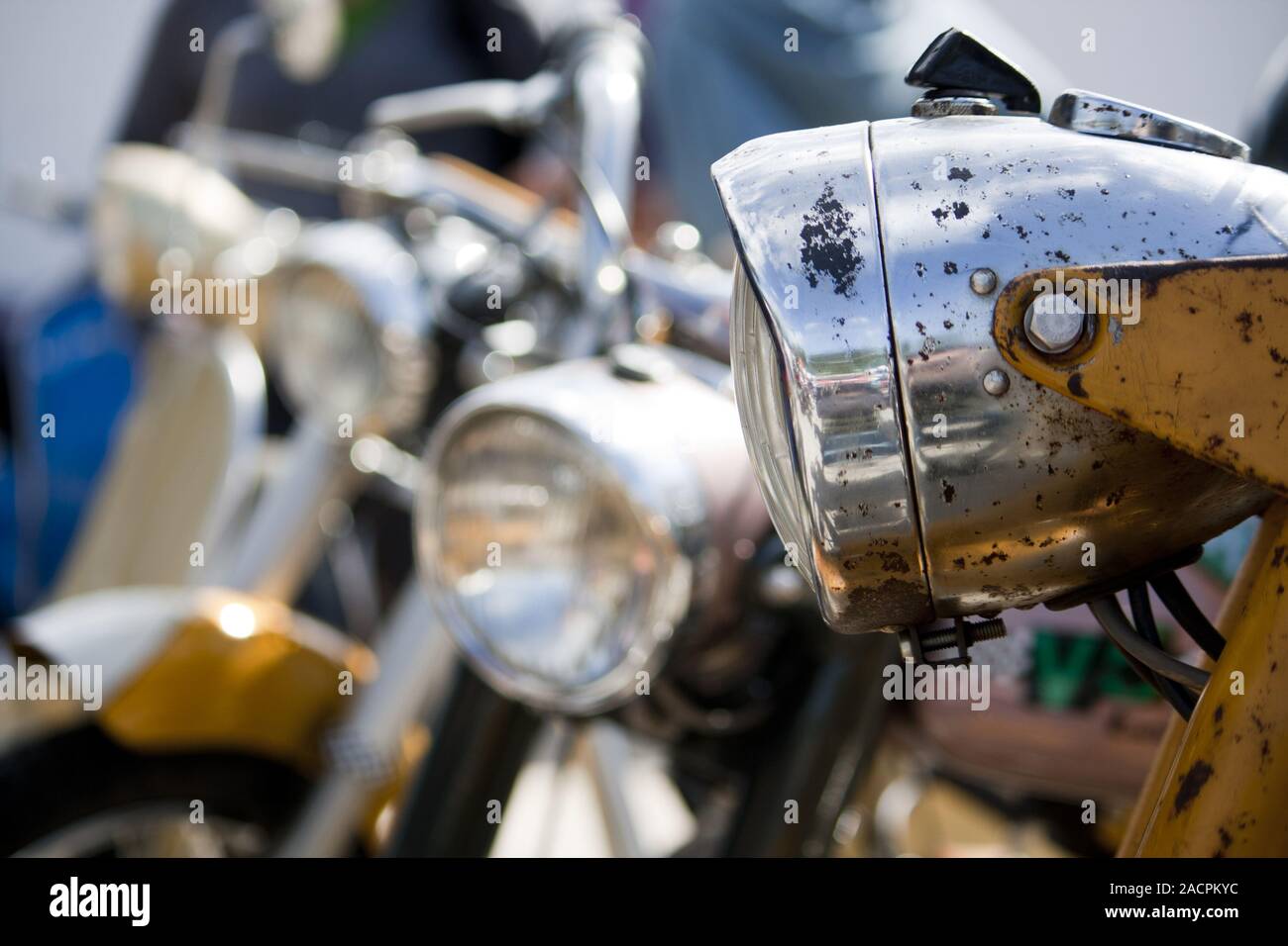 Vintage motorcycle headlight classic hi-res stock photography and ...