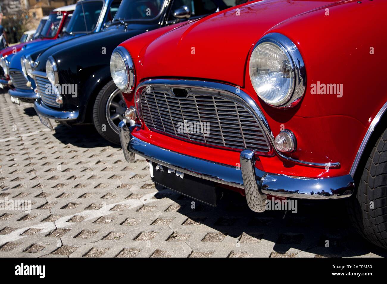 classic mini cars Stock Photo - Alamy