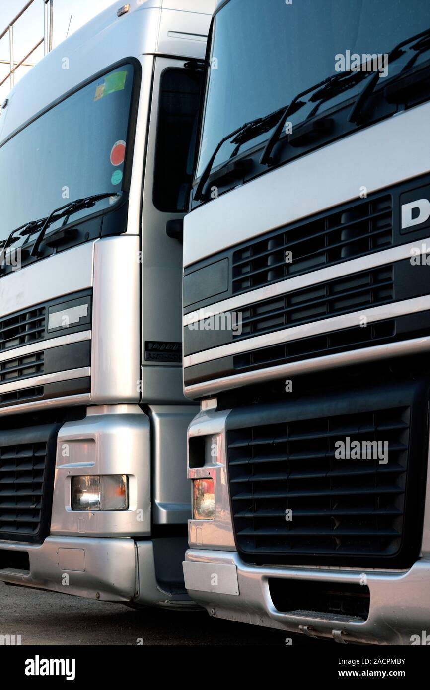 angle of trucks Stock Photo - Alamy